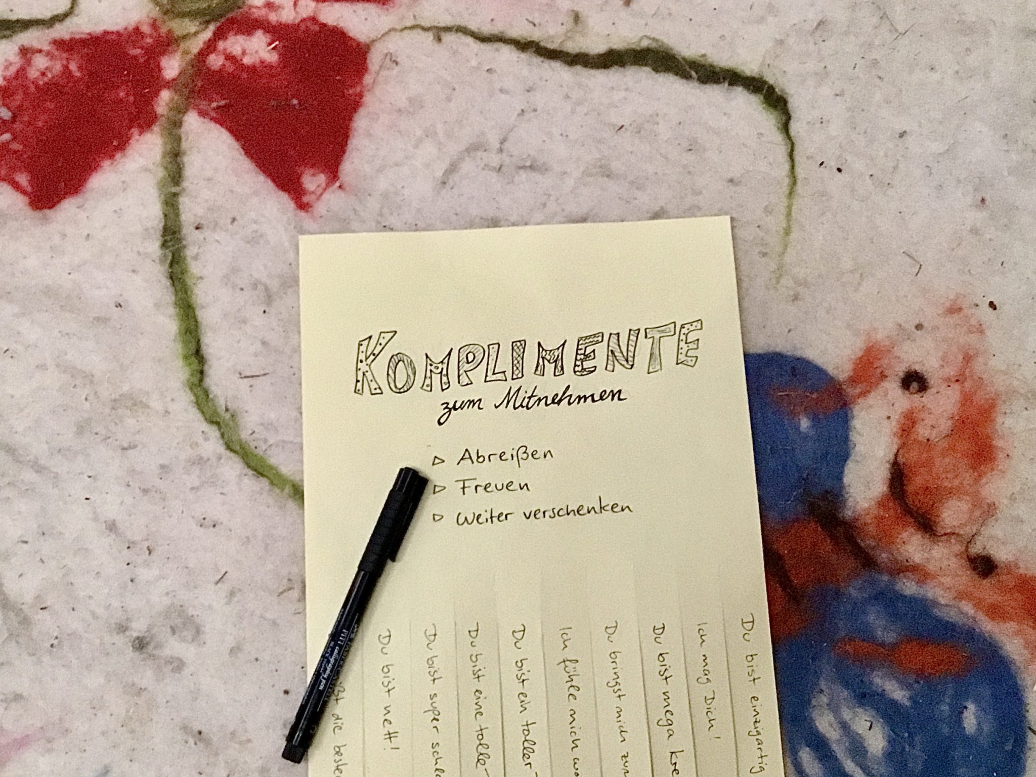 Komplimente zum Mitnehmen | Kinderkultur online