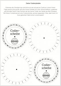 Codierscheiben | Kinderkultur online